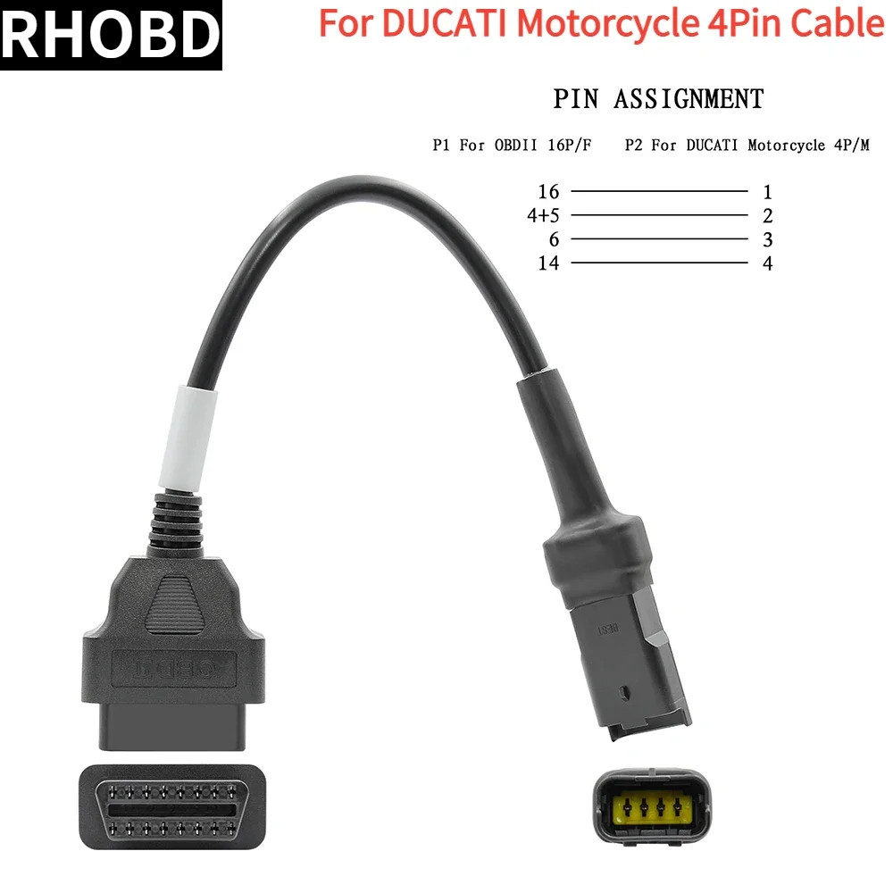 Jual VIRAL Latest Motorcycle Cable for Ducati 4 Pin Cable Diagnostic ...