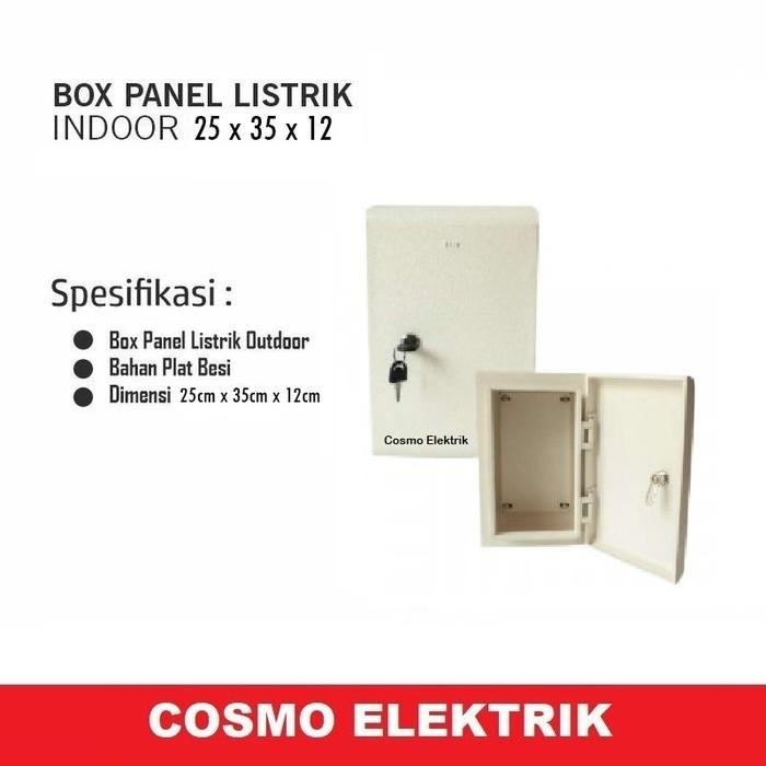Jual Box Panel IONEE 25x35x12 cm Kotak Panel Listrik Plat Besi + Kunci ...