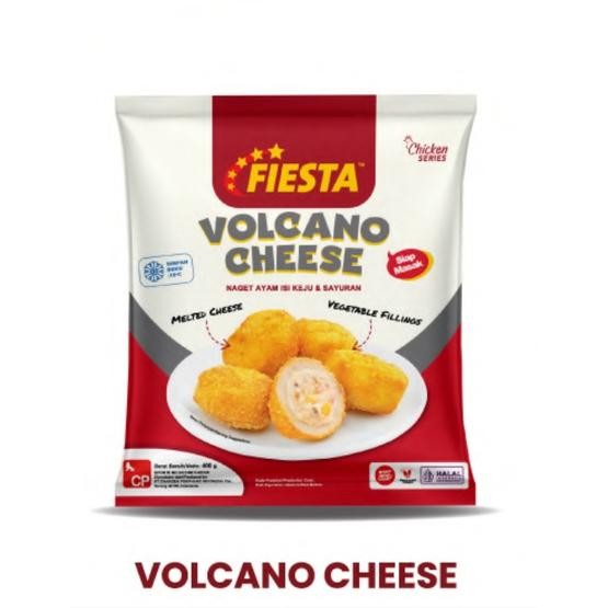 Jual FIESTA VOLCANO CHEESE 400GR NUGGET AYAM ISI KEJU JAMUR SAYUR HALAL ...