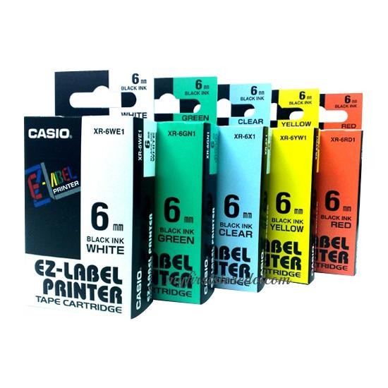 Jual Sale Pita / Ez Label Printer Casio 6Mm / Tape Cartridge Refill Isi ...