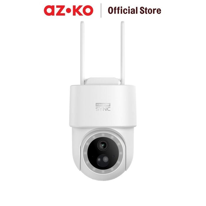 Jual AZKO Krisbow Sync Smart 4G Camera Cctv 4Mp Battery Solar Ptz Ray ...