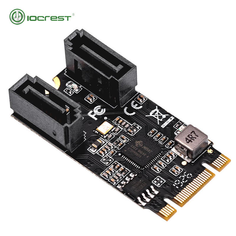 Jual 2 Port SATA III 6gb/s M.2 22x42 M Key and B Key Controller Adapter ...
