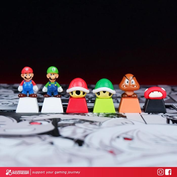 Jual (Expert) Keycaps Mario Luigi - Mario Bros Nintendo Switch ...