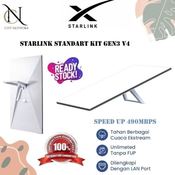 Jual Starlink V4 Gen 3 Standard Dual Wifi System W/ 2 Lan Port Rj45 ...