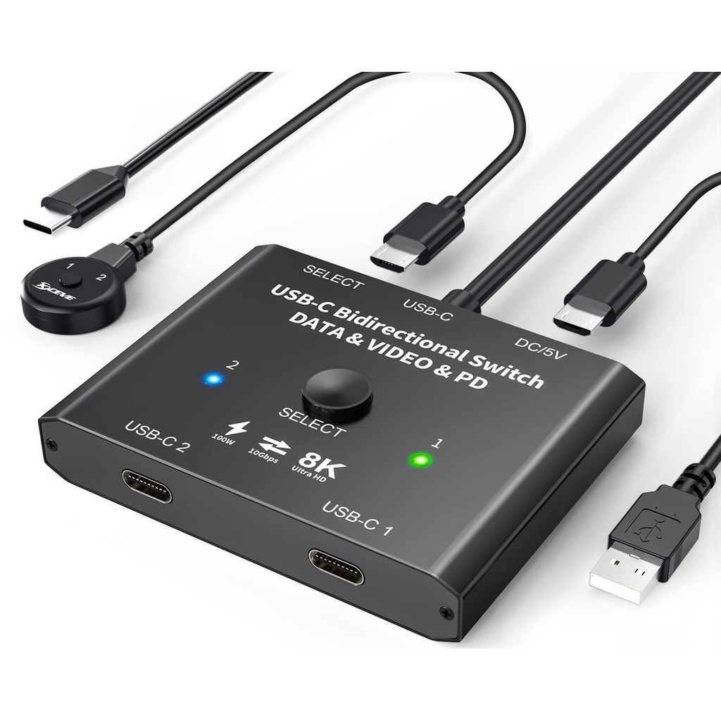 Jual ⚠️ STOK TERBATAS! 100W USB C Two-way Switcher Type-C Splitter 2x1 ...