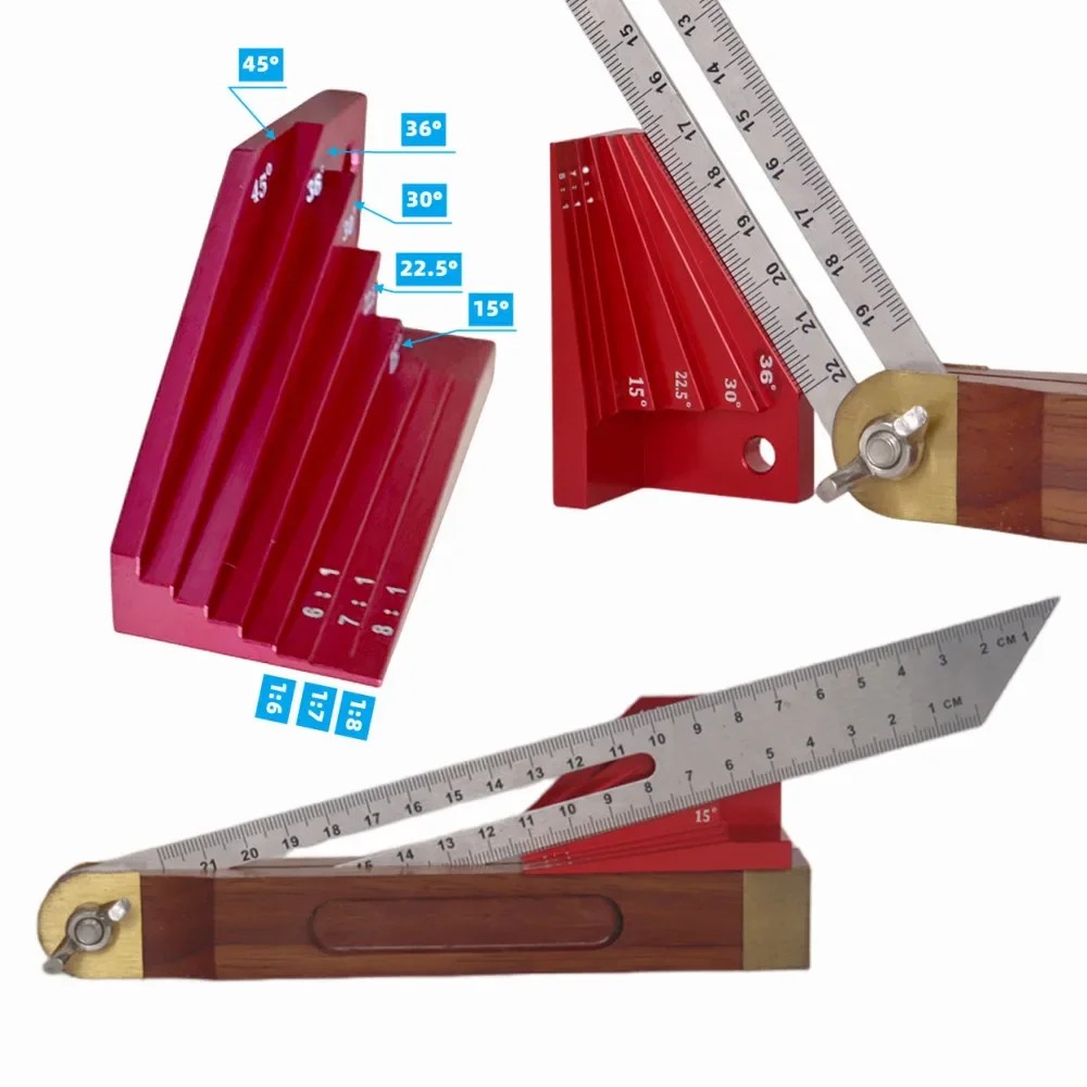 Jual Bevel Block Gauge Aluminum Alloy Measuring Block Angle Finder for ...
