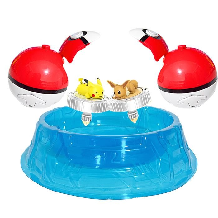 Jual Pokemon Launcher Gyroscope Rotating Children's Arena Toy Set ...