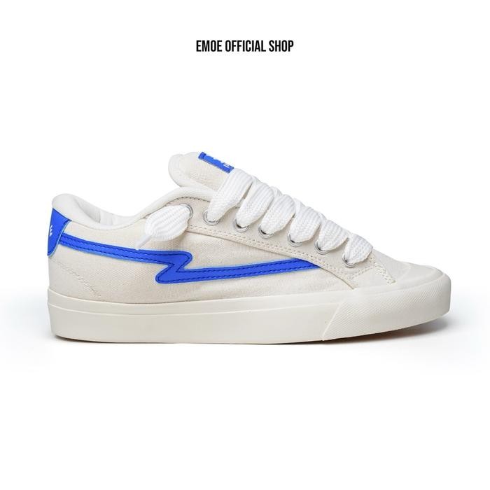 Jual EMOE- BUBBLE- WHITE - BLUE Sneakers Pria Wanita Sepatu Kasual ...