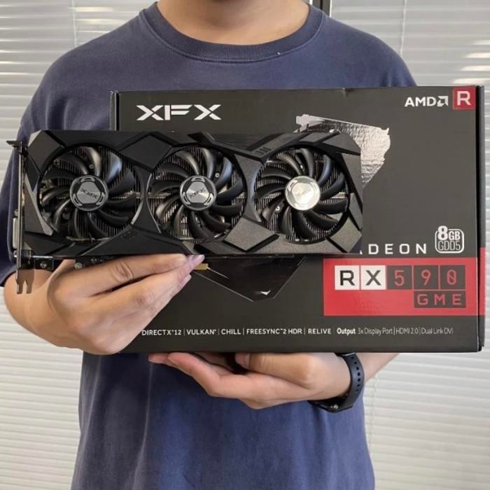 Jual Langsung diproses RX 590GME XFX PROUDWOLF EDITION 3Fan *256-bit ...