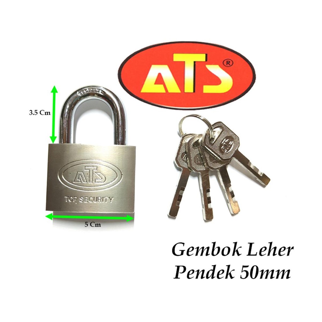Jual BINTANG88 - ECER TERMURAH Kunci Gembok ATS 50 mm Leher Pendek Kuat ...