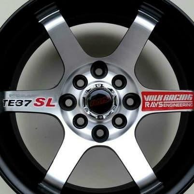 Jual cutting sticker/stiker TE-37SL & VOLKRACING TE37SL satu paket ...
