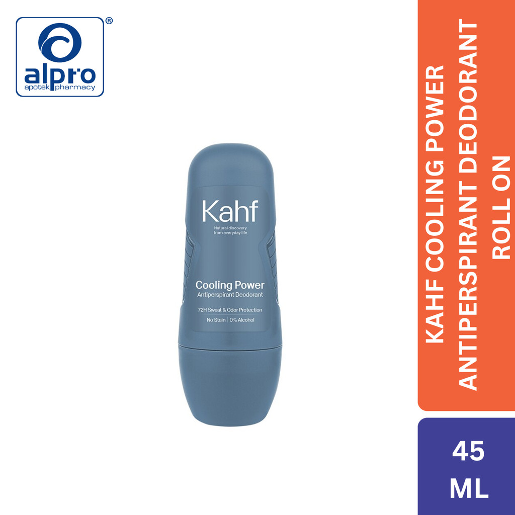 Jual Kahf Cooling Power Antiperspirant Deodorant Roll On 45 Ml | Shopee ...