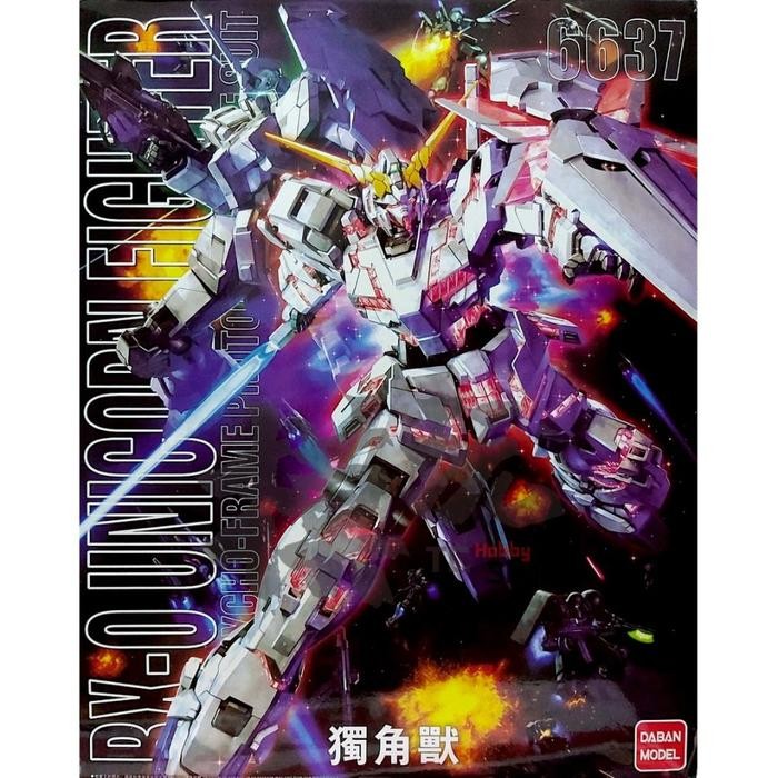 Jual Daban Model 6637 MG 1/100 RX-0 Unicorn Fighter Ova Ver Model Kit ...