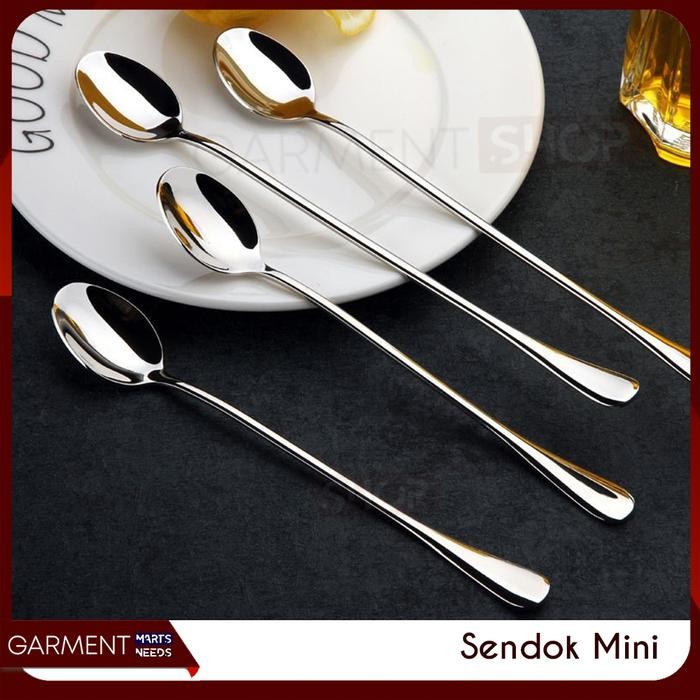 Jual Sendok Pengaduk Minuman Kopi Teh Stainless Steel Gagang Panjang ...