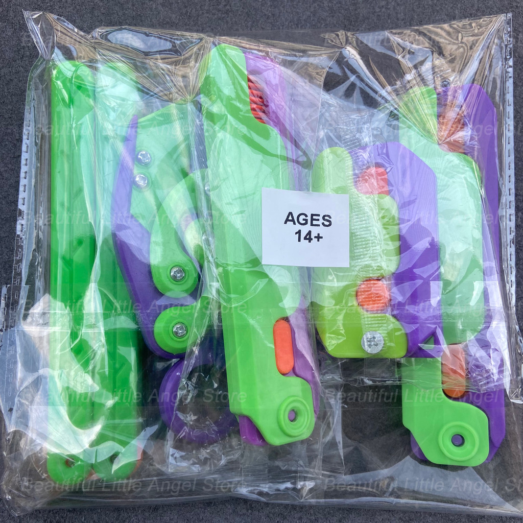 Jual Gravity Folding Claw Knife Radish Knife 3D Printing Gravity Knife ...