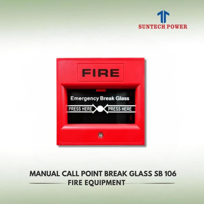 Jual Conventional Manual Call Point Break Glass Type SB 106 Fire Alarm ...