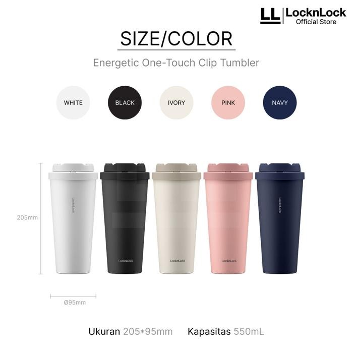 Jual LocknLock One Touch Clip Tumbler 550ML - LHC3249 | Shopee Indonesia