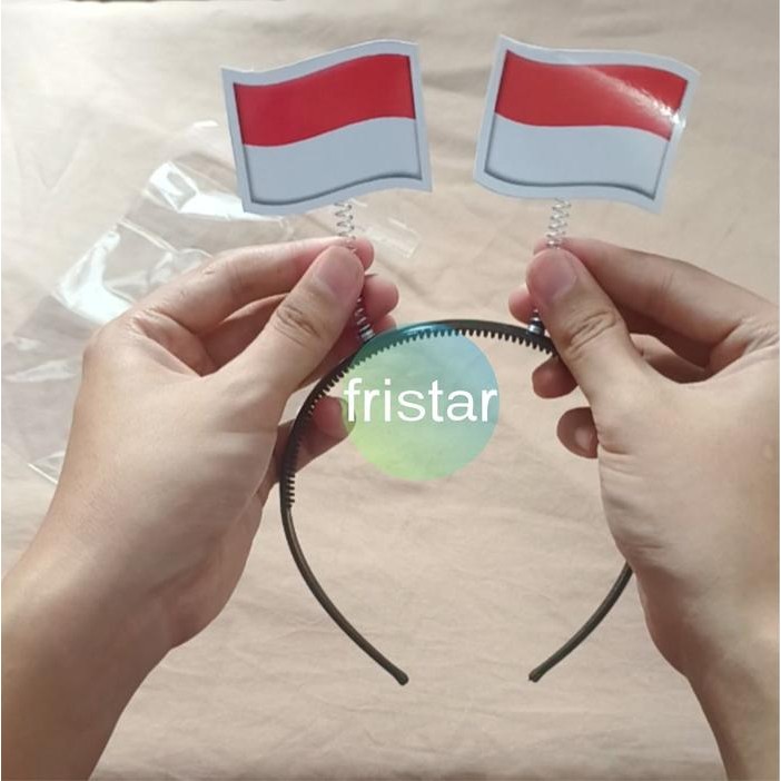 Jual (Allthebest) bando merah putih bendera atribut hiasan 17 agustusan ...