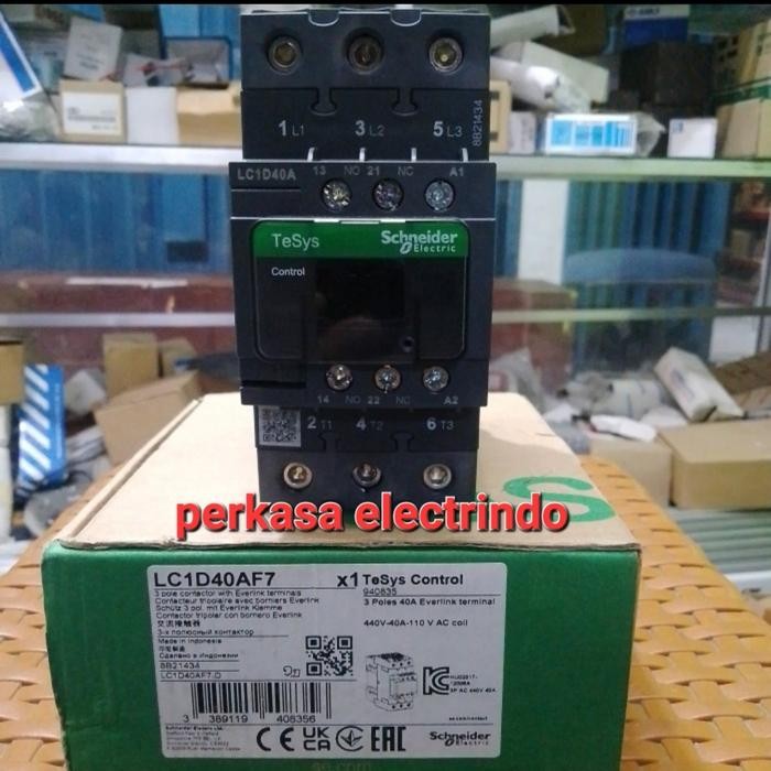 Jual KONTAKTOR CONTAKTOR LC1D40AF7 110V AC | Shopee Indonesia