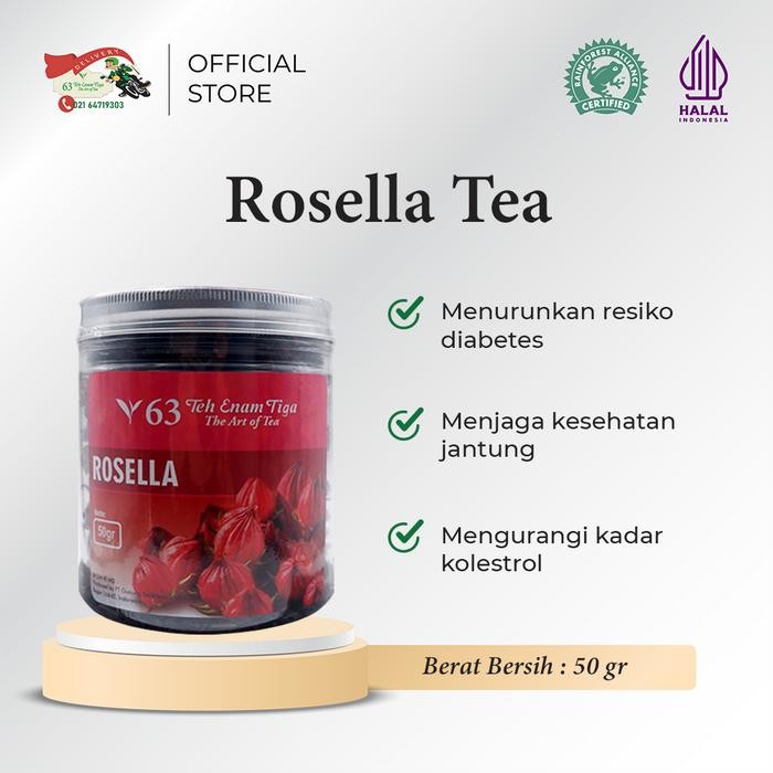 Jual Teh 63 Rosella Tea Bunga Toples Teh Bunga Rosella Merah Teh ...