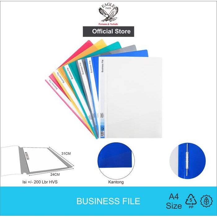 Jual EAGLE FILES Map Plastik / Business File / Bisnis File / Map Snel ...