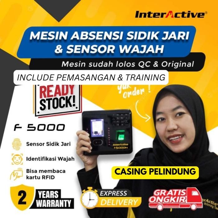 Jual MESIN ABSENSI SCAN WAJAH INTERACTIVE F-5000 | Shopee Indonesia