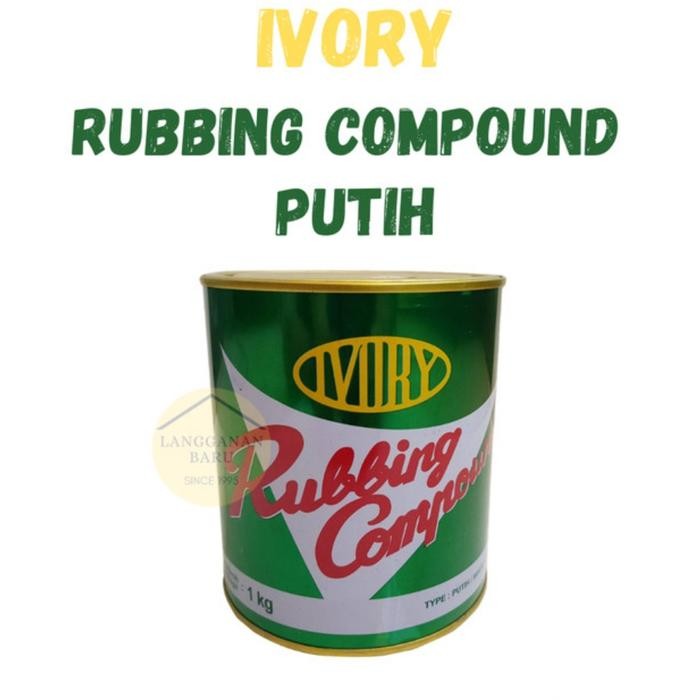 Jual rubbing white compound rabin putih halus poles kilat kecil Ivory 1 ...