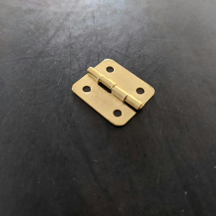 Jual Engsel Mini Gold 18x16 180 / Engsel Kotak Perhiasan / Engsel Gold ...