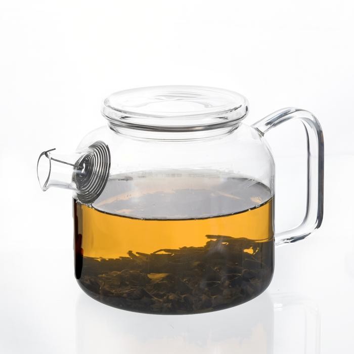 Jual SUJI Gong Yoo Teapot 750ml with Stainless Steel Strainer-Glass ...