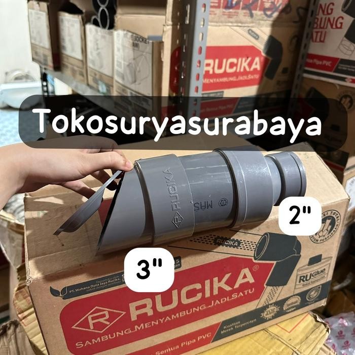 Jual Back flow 2" Backflow 2 inch Rucika - SOLUSI BANJIR 2" TUTUP SAPI ...