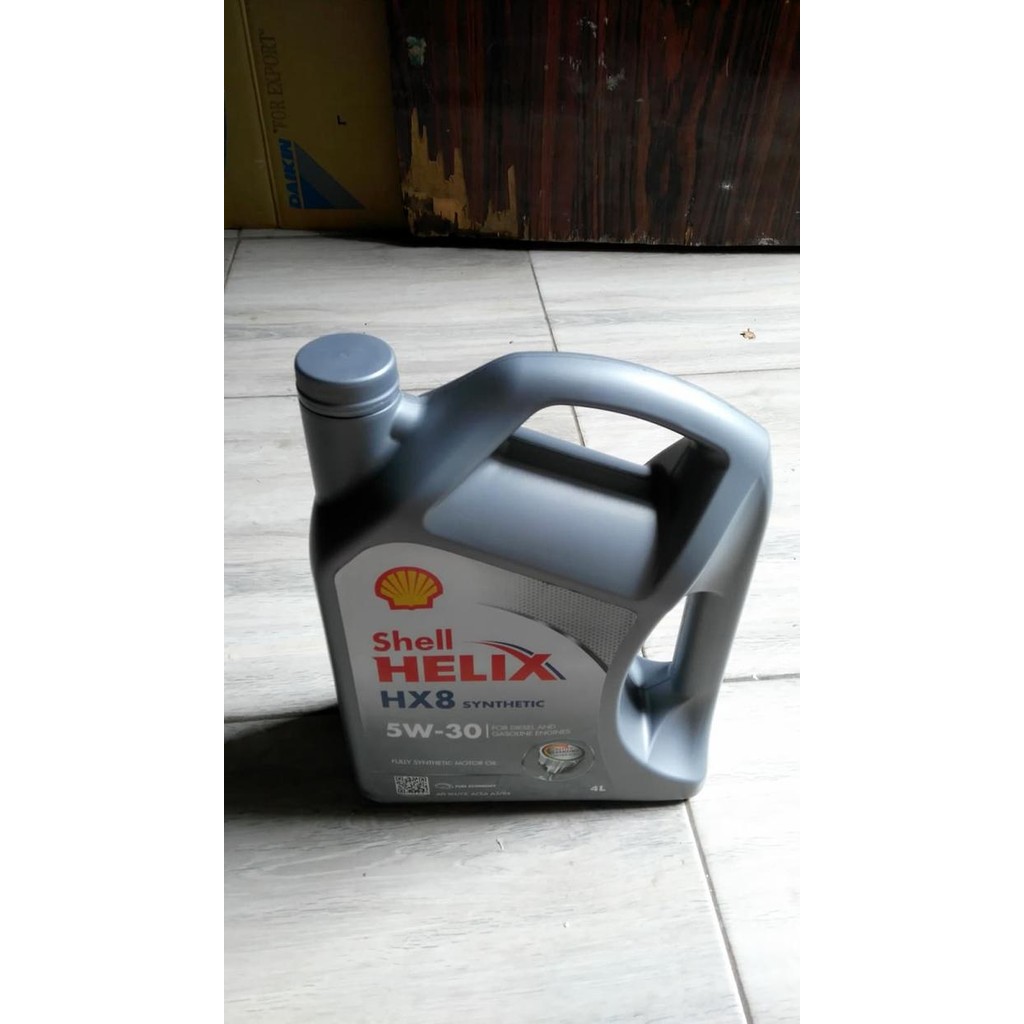Jual Oli Mesin Mobil Shell Helix Hx8 5w / 30 Fully Synthetic Galon (4L ...