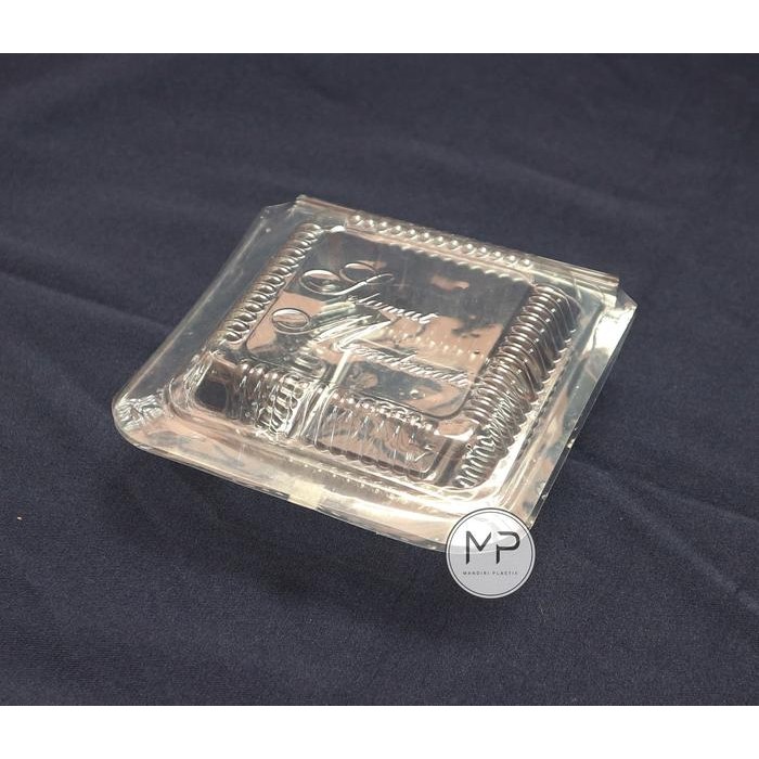 Jual JT Mika Kue / Mika Plastik Kue Persegi BX 6A 8x8cm (100pcs ...