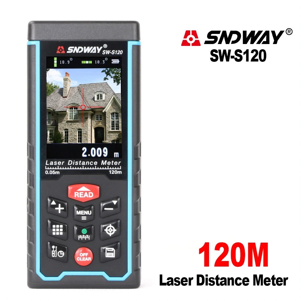 Jual FLASH SALE SNDWAY Laser Distance Meter Tape measure Digital Camera ...