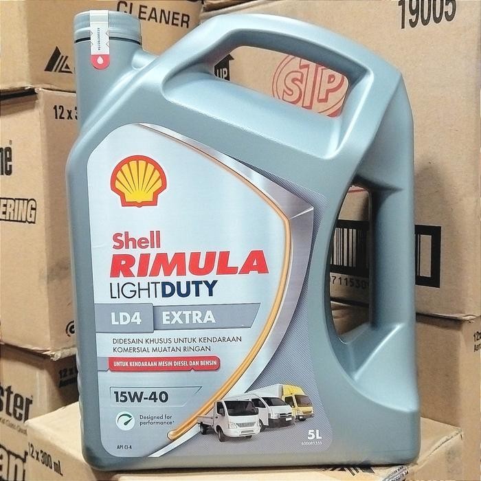 Jual OLI MESIN MOBIL DIESEL SHELL RIMULA LD4 LD 4 EXTRA LIGHT DUTY 15W ...