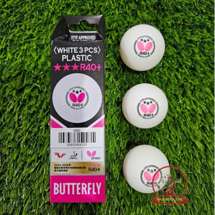 Jual Bola PingPong Butterfly R40+ Plastic Ball 3 Star ASLI - Ping pong ...
