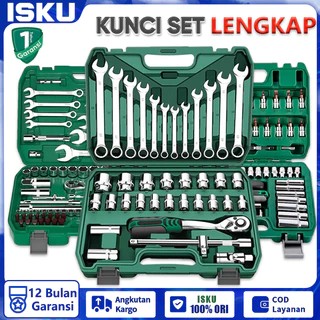 Jual ISKU Tool kit Set 121pcs Kunci Shock Set 72gigi Kunci Ring Pas Set ...