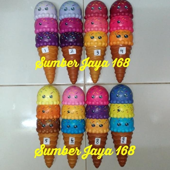 Jual Squishy Stack Octopus Ice Cream Cone Squishy Es Krim Super Jumbo ...