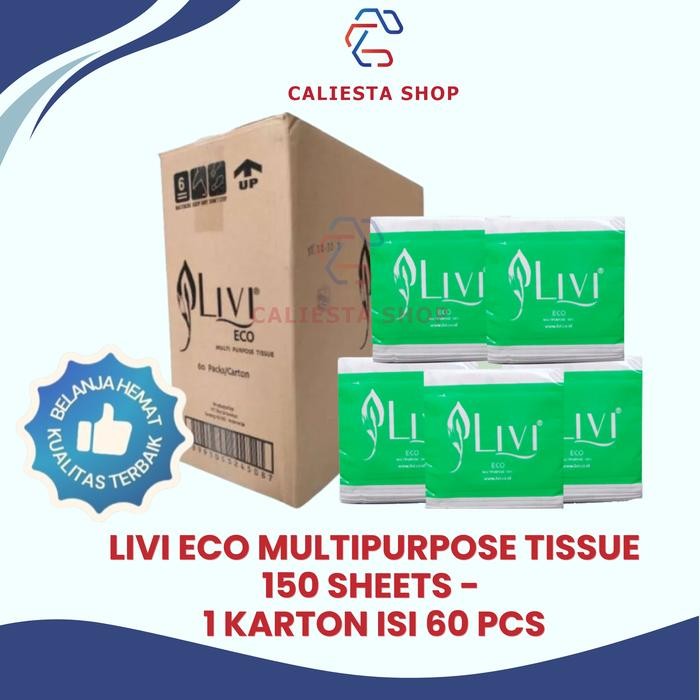 Jual Pilihan- Livi Tissue Multi Purpose 150 Sheets 2 Ply 1 Karton(60 ...