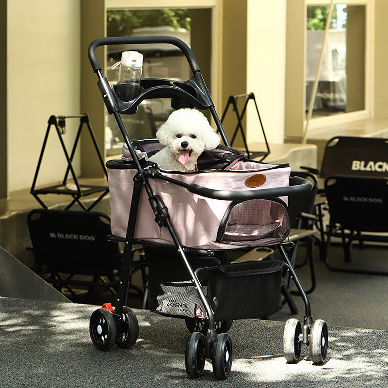 Jual Cat and Dog Universal Dog Car Seat Separation Basket Stroller for ...