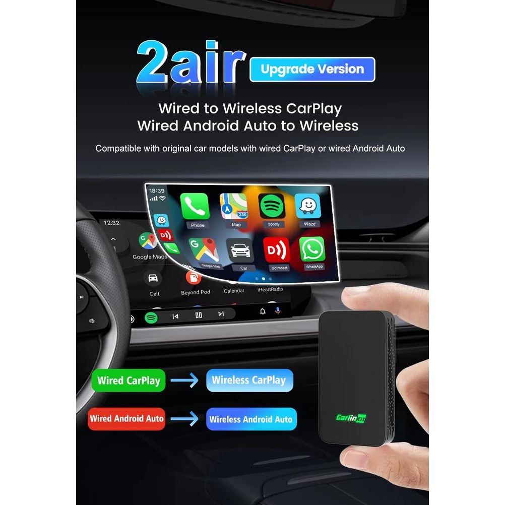 Jual carlinkit 5.0 2air dongle wireless apple carplay head unit mobil 2 ...