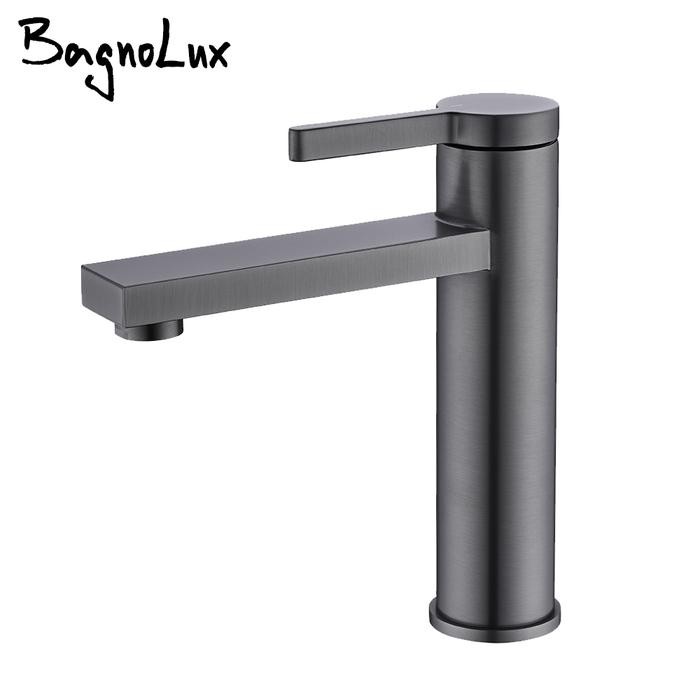 Jual Ada Bathroom Faucet Gunmetal Vanity Sink Mixer Single Hole Deck ...