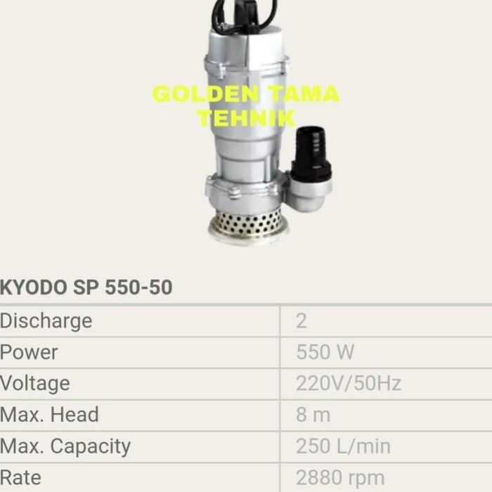 Jual Submersible Pump KYODO SP 400-50 / mpa Celup KYODO SP 550-50 / mpa ...