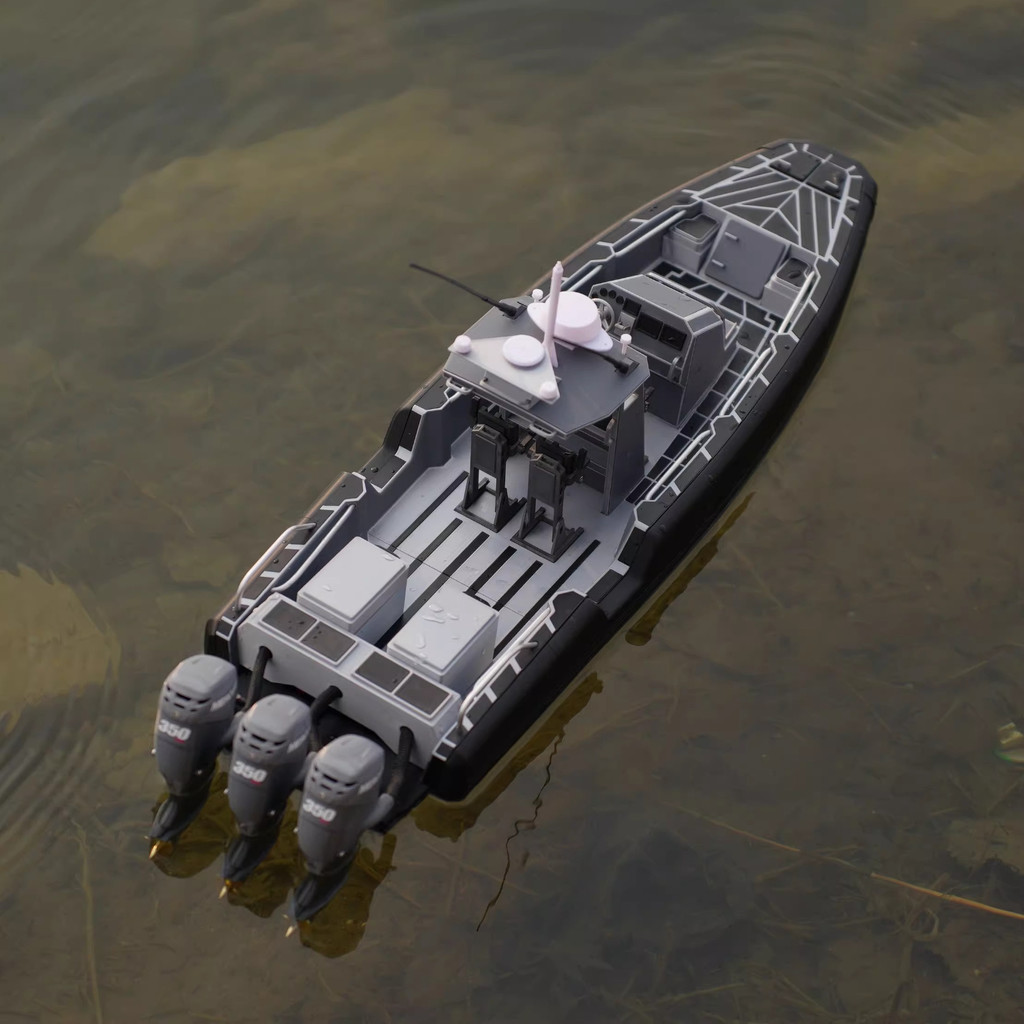 Jual 1/14 Police Multi Task RC Interceptor Boat RTR Version 3D Printing ...