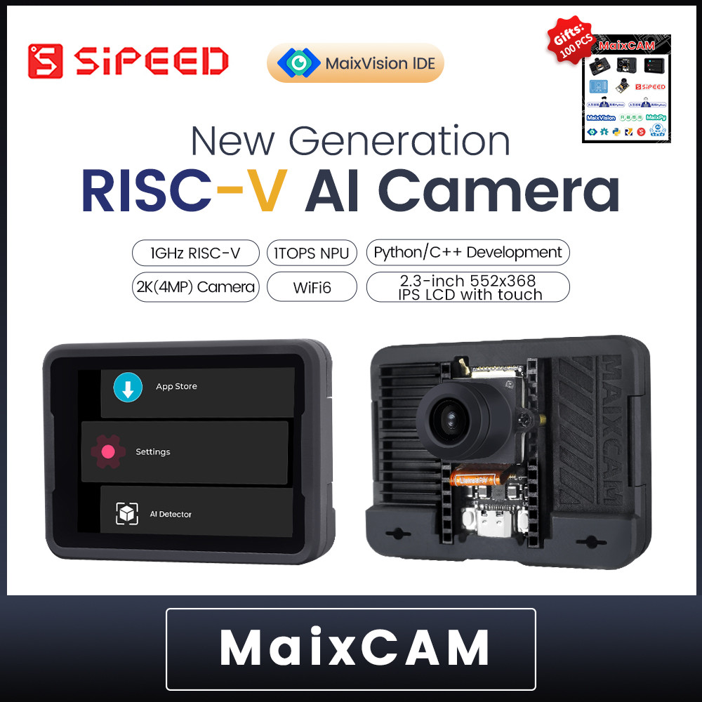 Jual Baru Sipeed MaixCAM Development Board NPU RISCV AI Visual Audio Serial Port WIFI6 | Shopee ...