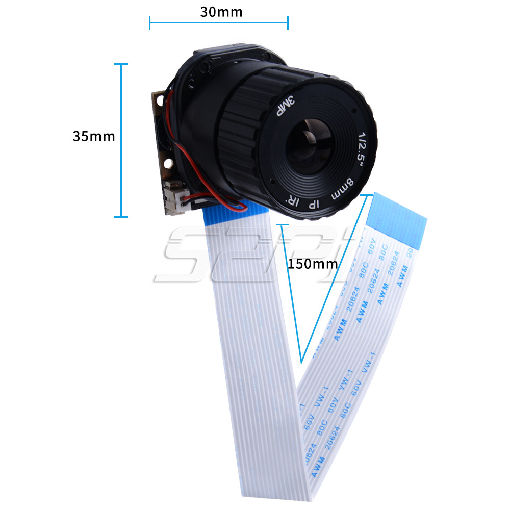 Jual Baru 52Pi 8MM Raspberry Pi Camera Module OV5647 5MP Focal Length ...