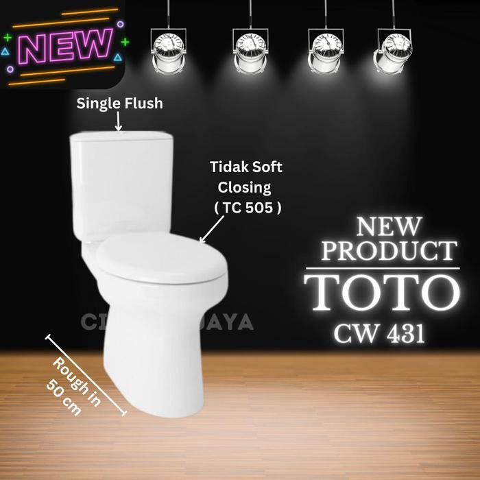 Jual hanya disini] KLOSET DUDUK TOTO CW431J / MONOBLOK CLOSET TOTO CW ...