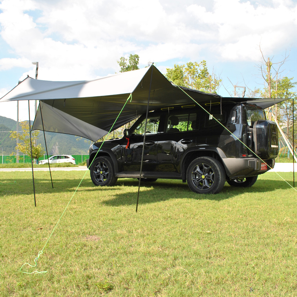 Jual SUV Tailgate Tent with Three Side Awning Shade Transmittance, Car ...