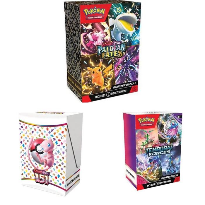 Jual Booster Bundle Paldean Fates 151 Temporal Forces Pokemon TCG ...