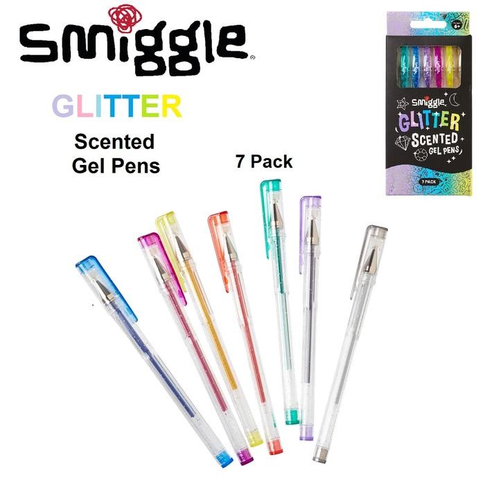 Jual Ori Smiggle Glitter Scented Gel Pens Pack X7 Pulpen Original ...