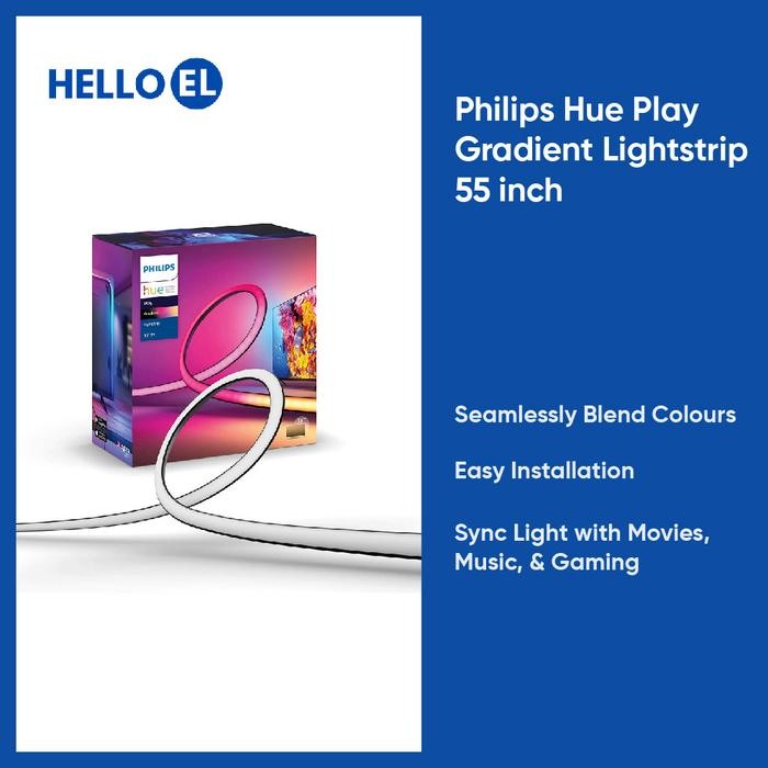 Jual Philips Hue Play Gradient Lightstrip Light Strip 55 65 75 inch ...
